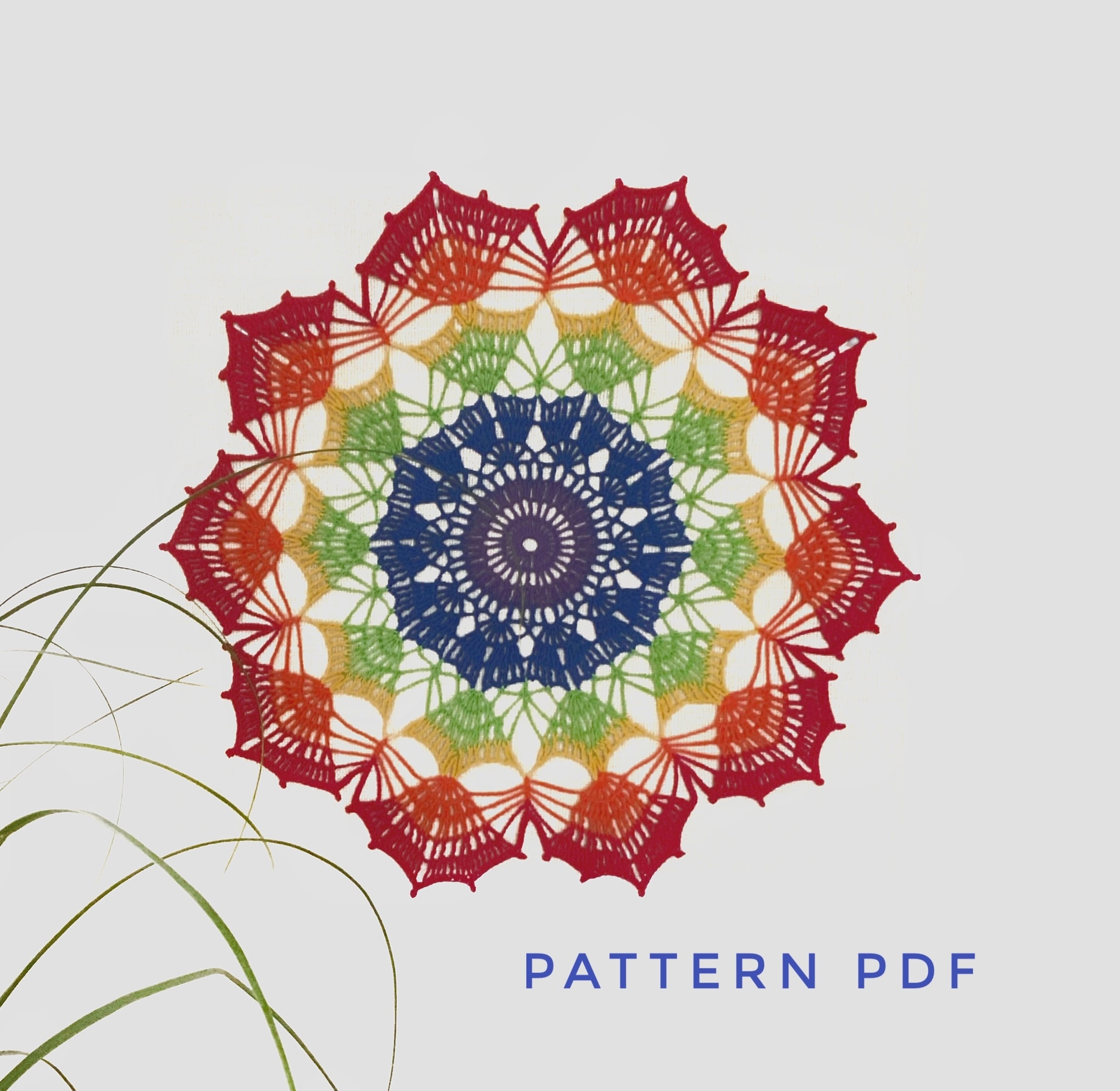 LGBT Crochet Doily Pattern, Pride Flag, Step by Step Crochet Tutorial ...