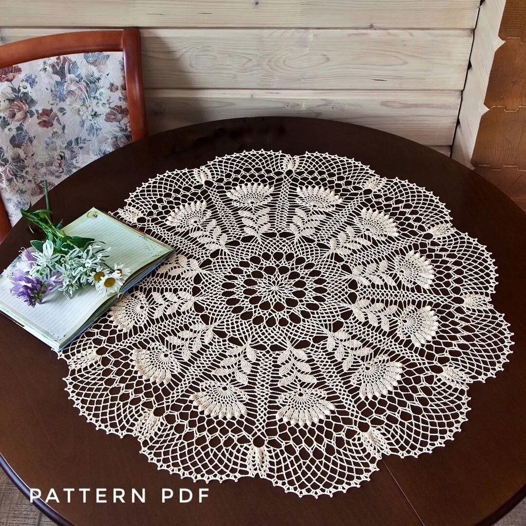 Crochet Flower Doily Patterns, Crochet Doily Pattern Diagram Only ...
