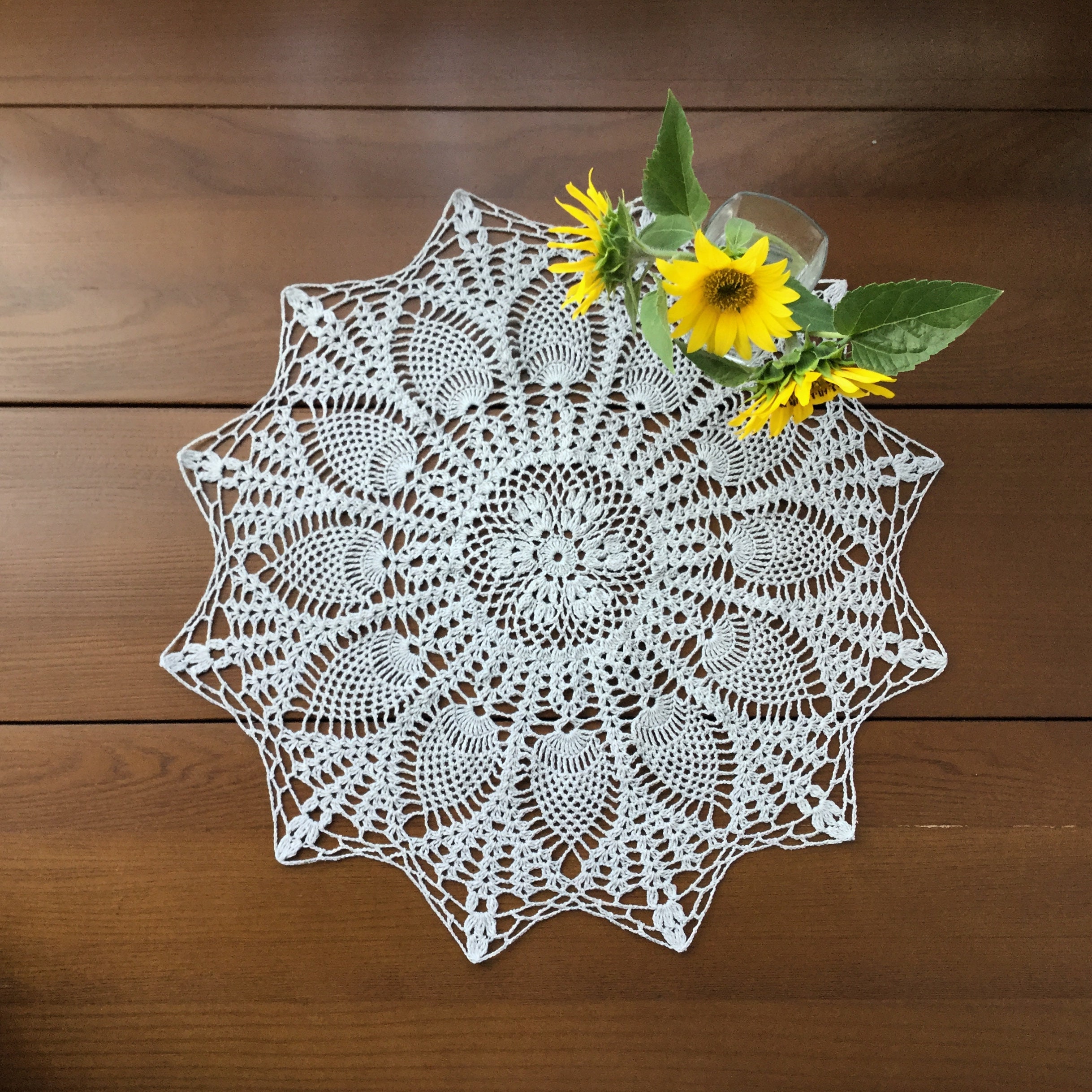 PDF Crochet doily pattern digital instant download tutorial | Etsy