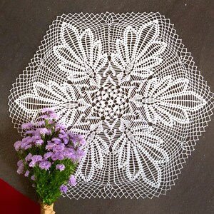 Crochet Easy Doily Patterns - Crochet Doily Pattern With Chart- Table ...