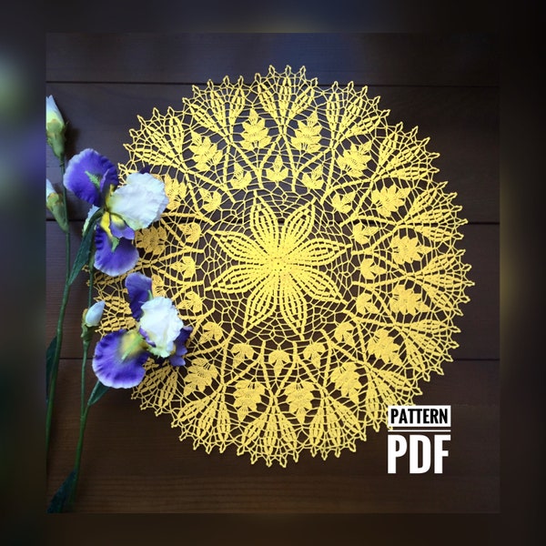 Large Crochet Doily Pattern - Etsy
