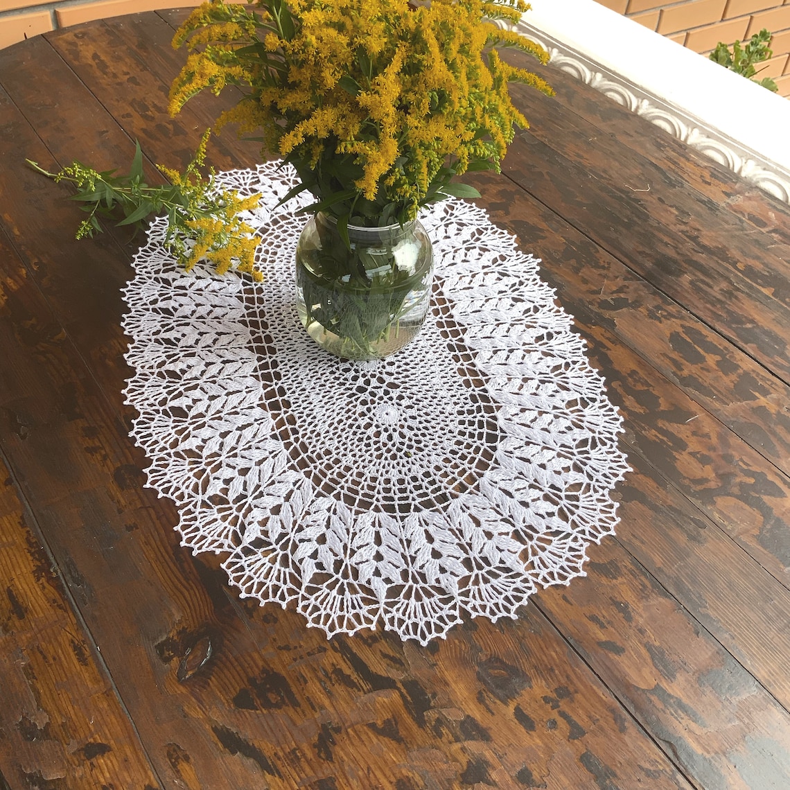Doily Crochet Pattern Pdf Pattern for Oval Crochet Doily - Etsy Australia