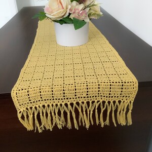 Table Runner Crochet Pattern, Crochet Placemat Pattern, Filet Crochet, Vintage Crochet Patterns ...