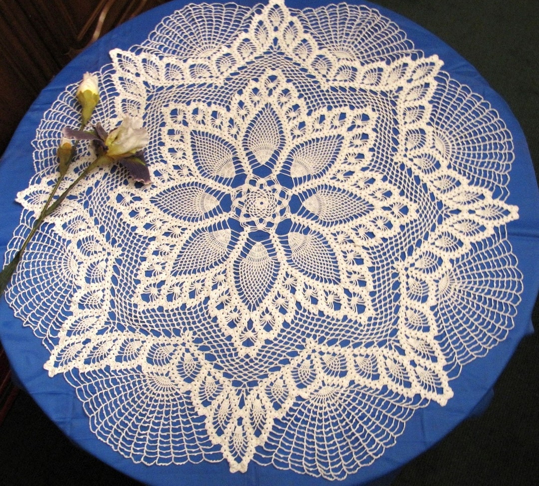 Large Doily Crochet Pattern, Round Doily Table Center, Diagram Doilies ...