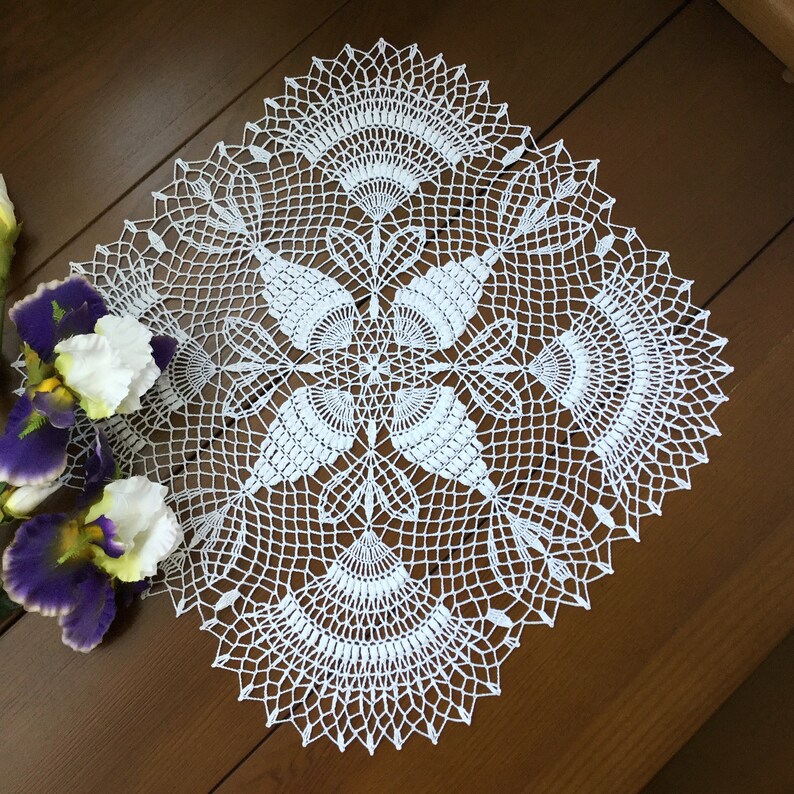 Crochet Doily Pattern Crochet Square Doily Step by Step | Etsy