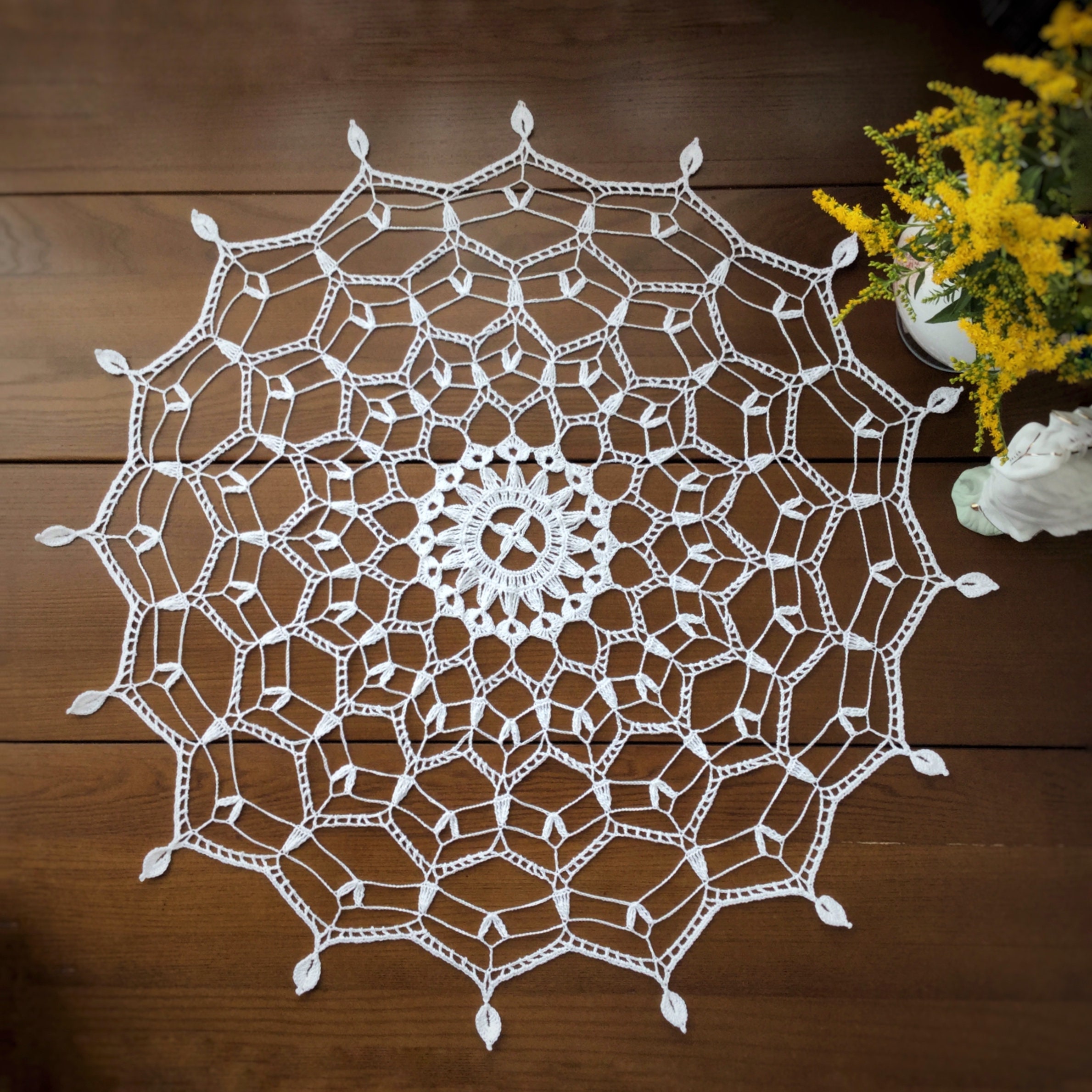 PDF Doily Crochet Pattern Vintage Design Doilies Tutorial - Etsy