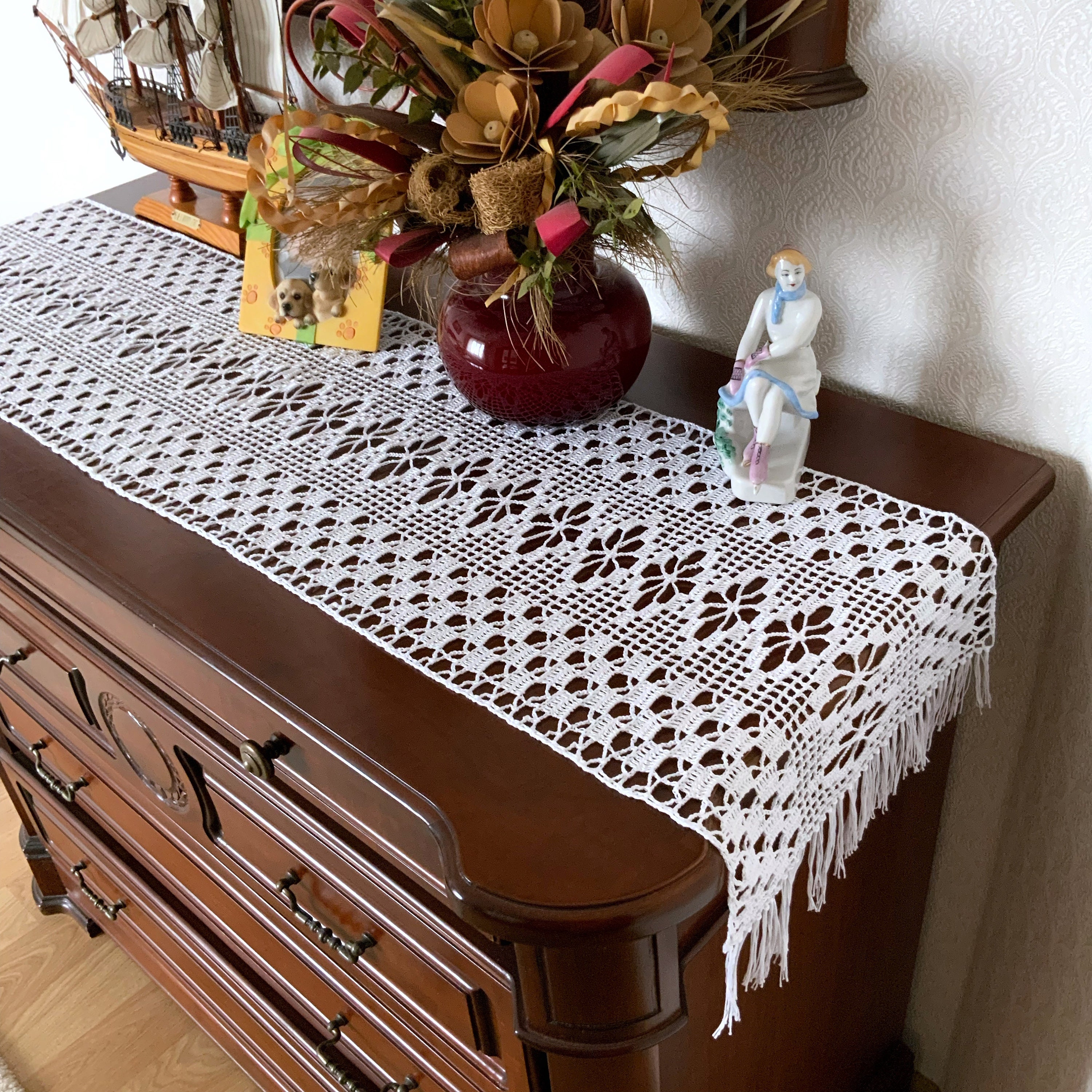 Pattern Crochet for Table Runner Doily Crochet Patterns - Etsy