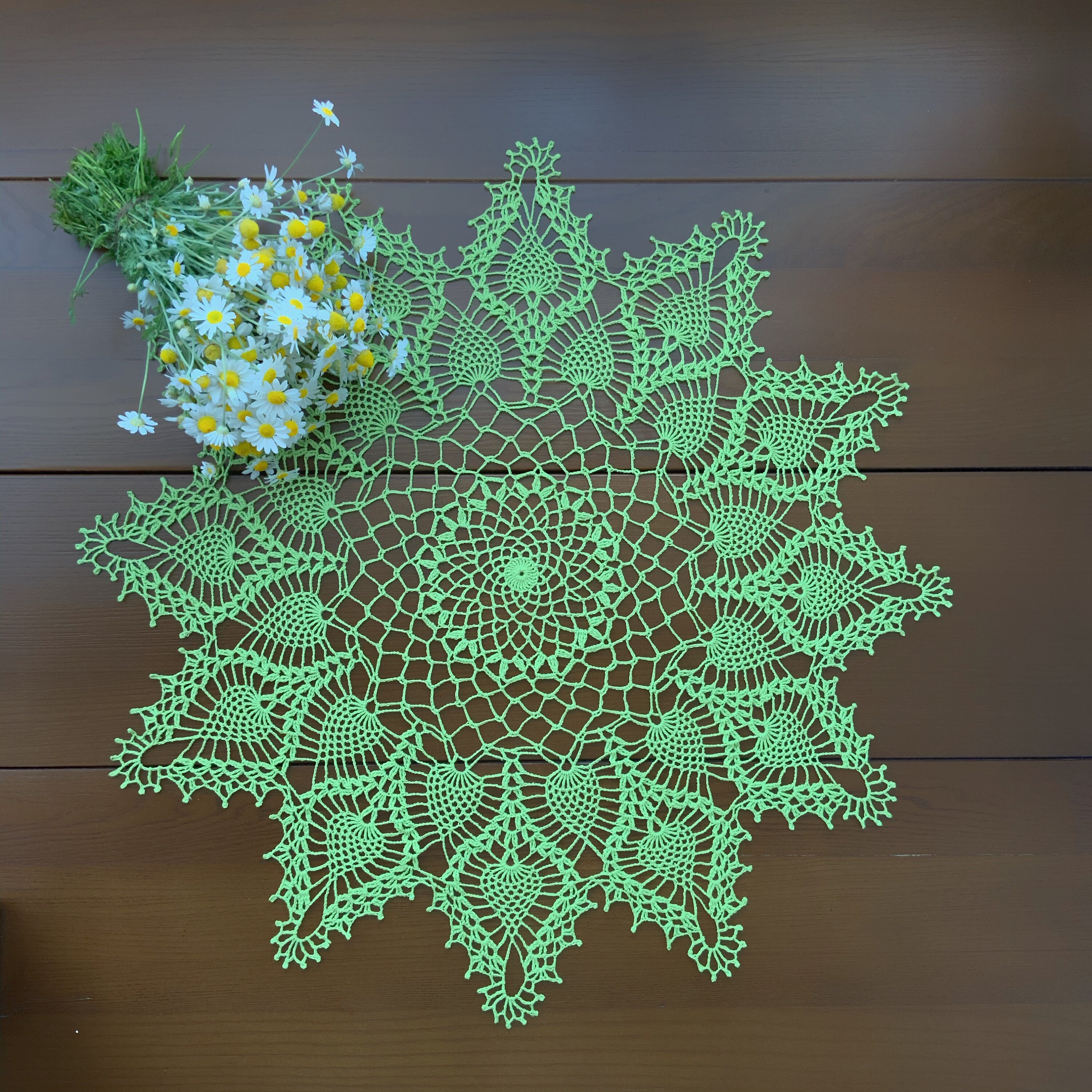 Crochet Pattern Doily Vintage Pineapple Doily Heirloom - Etsy