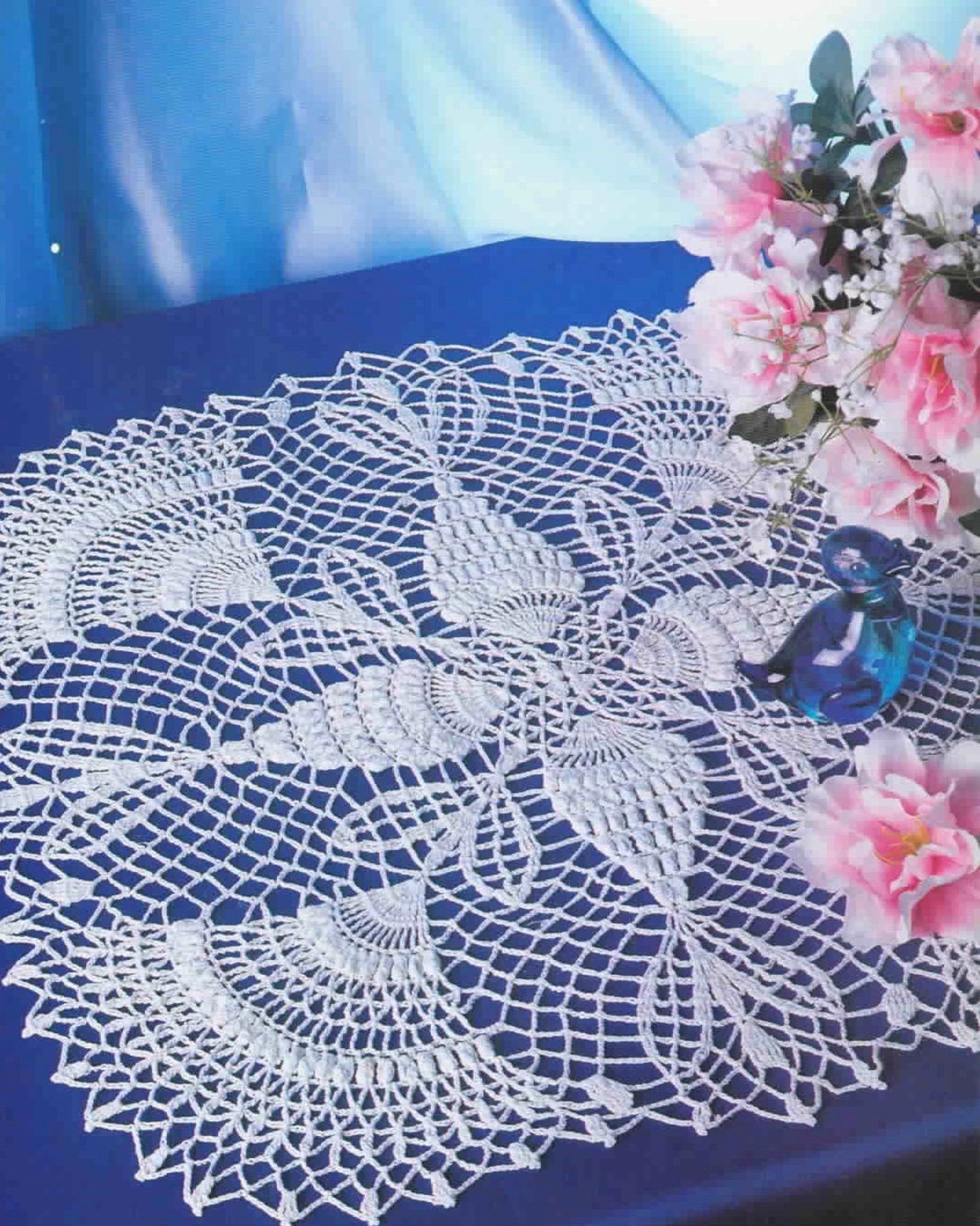 Crochet doily pattern crochet square doily step by step | Etsy