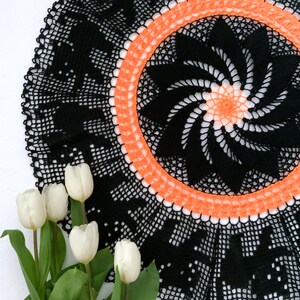 Crochet Pattern for Round Doily With Cats, Doilies Pattern Kitty ...