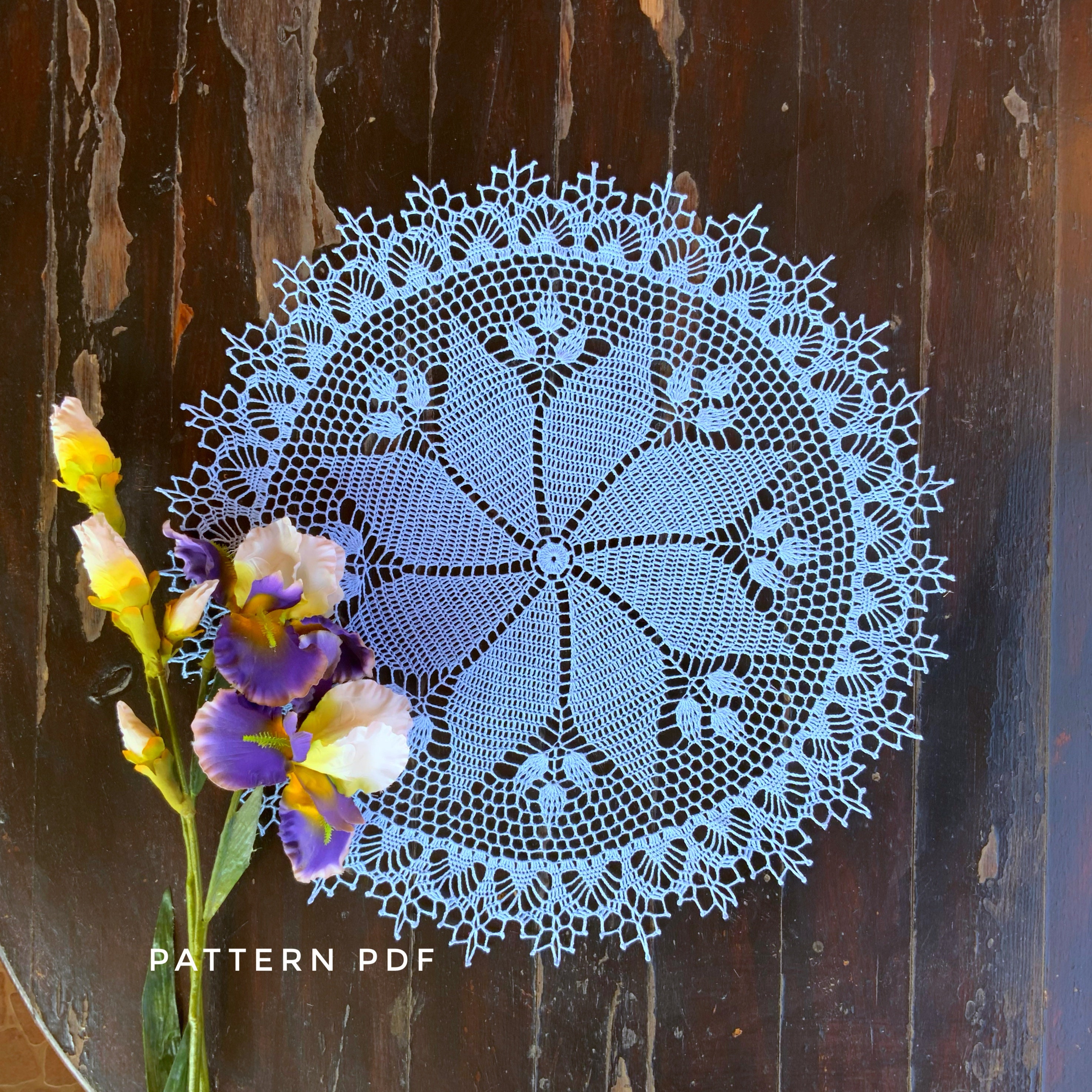 Pattern for Crochet Doily Vintage Crochet Pattern Pdf | Etsy