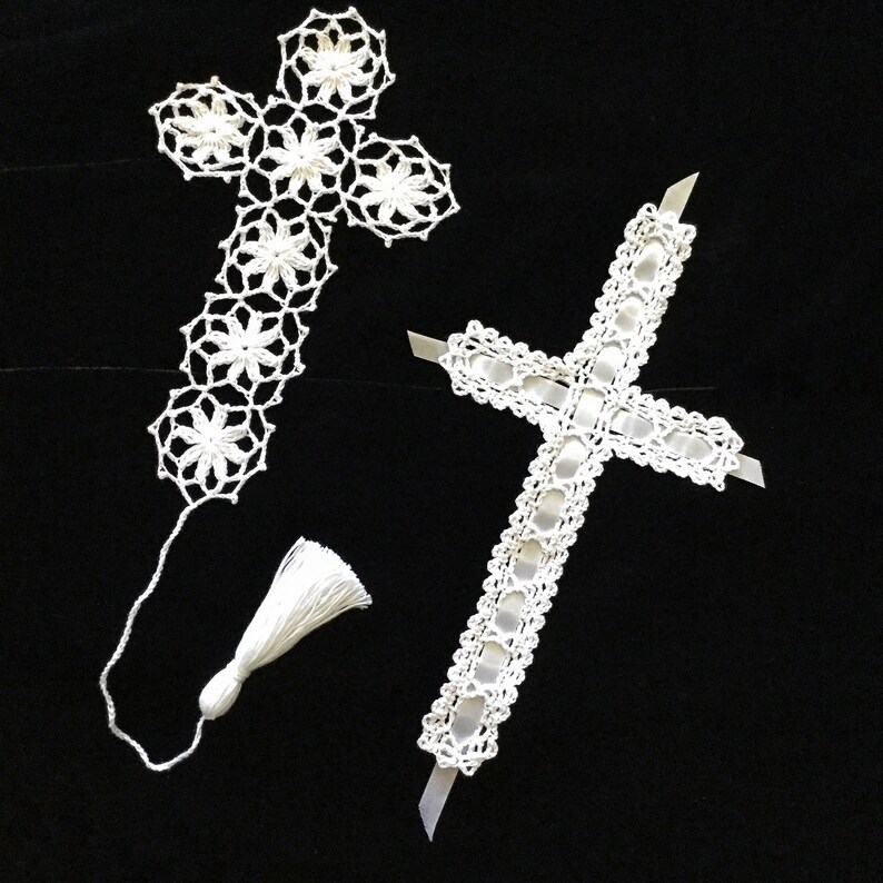 Cross Bookmark Crochet Pattern Bible Bookmark 2 Crochet - Etsy