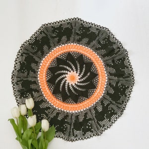 Crochet Pattern for Round Doily With Cats, Doilies Pattern Kitty ...