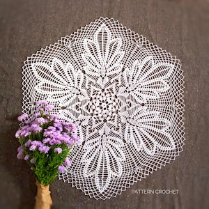 Crochet Easy Doily Patterns - Crochet Doily Pattern With Chart- Table ...