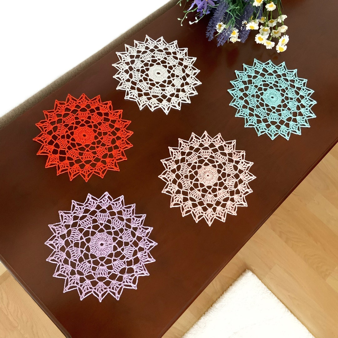 Crochet Pattern Doily, Mini Doily Pattern for Scrapbooking and DIY ...