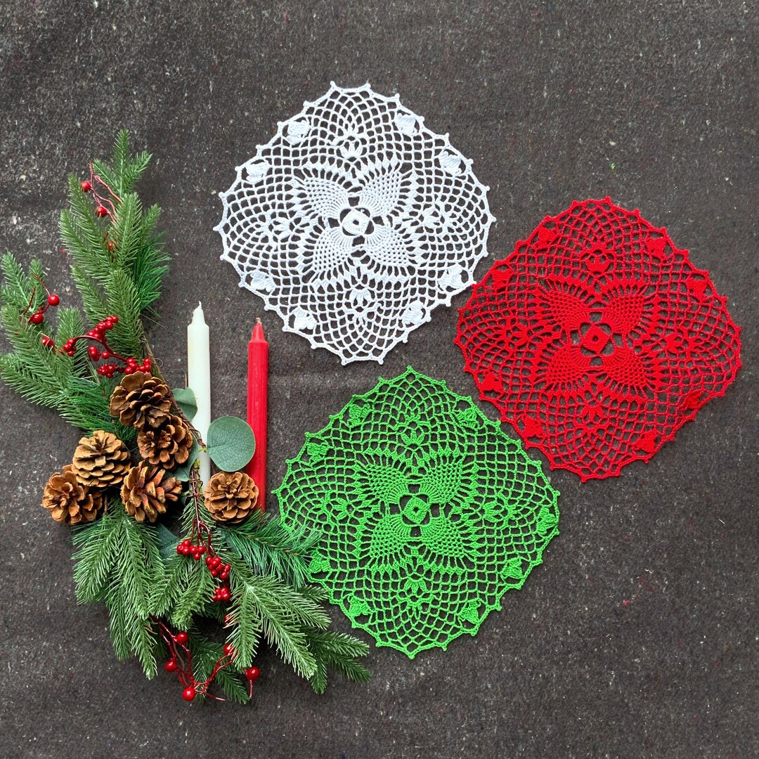 Easy Table Doily Crochet Pattern - Crochet Christmas Doily Pattern ...