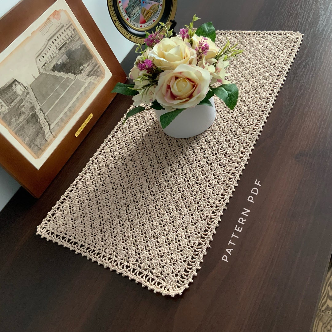 Crochet Doily Pattern, Table Runner Pattern, Crochet Pattern DIY ...
