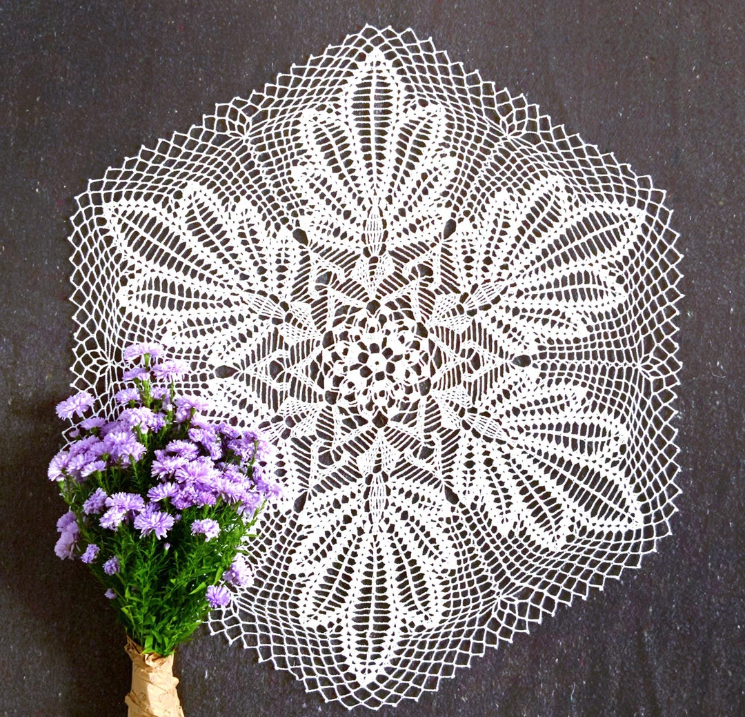 Crochet Easy Doily Patterns - Crochet Doily Pattern With Chart- Table ...