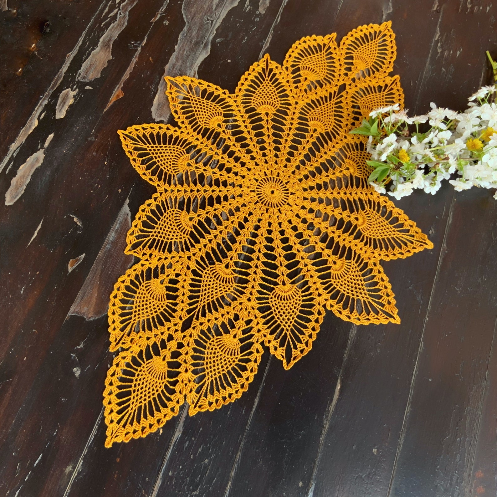 Oval Doily Crochet Pattern Crochet Table Runner Patterns - Etsy