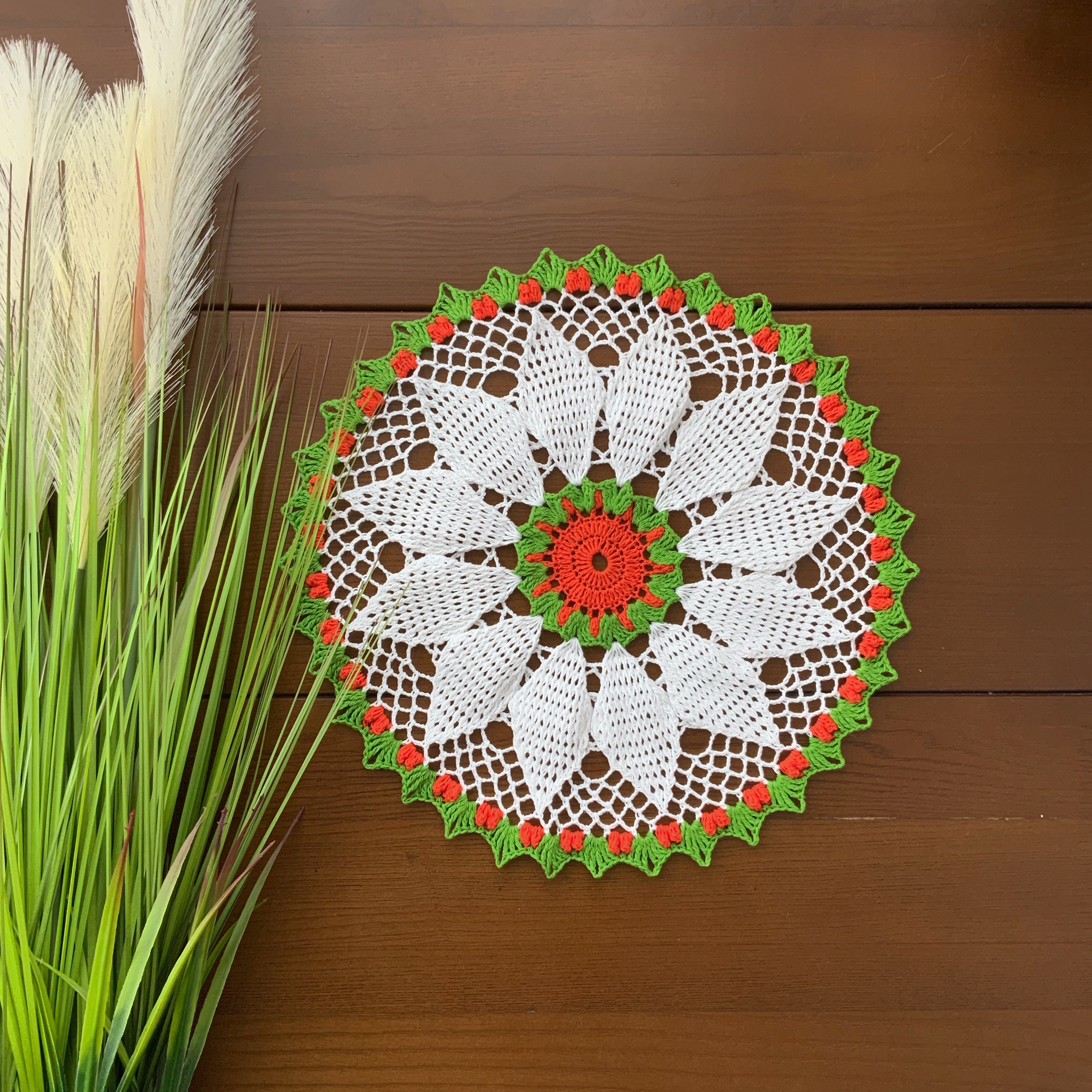 Crochet Pattern for Halloween Pumpkin Doily Crochet Doily - Etsy