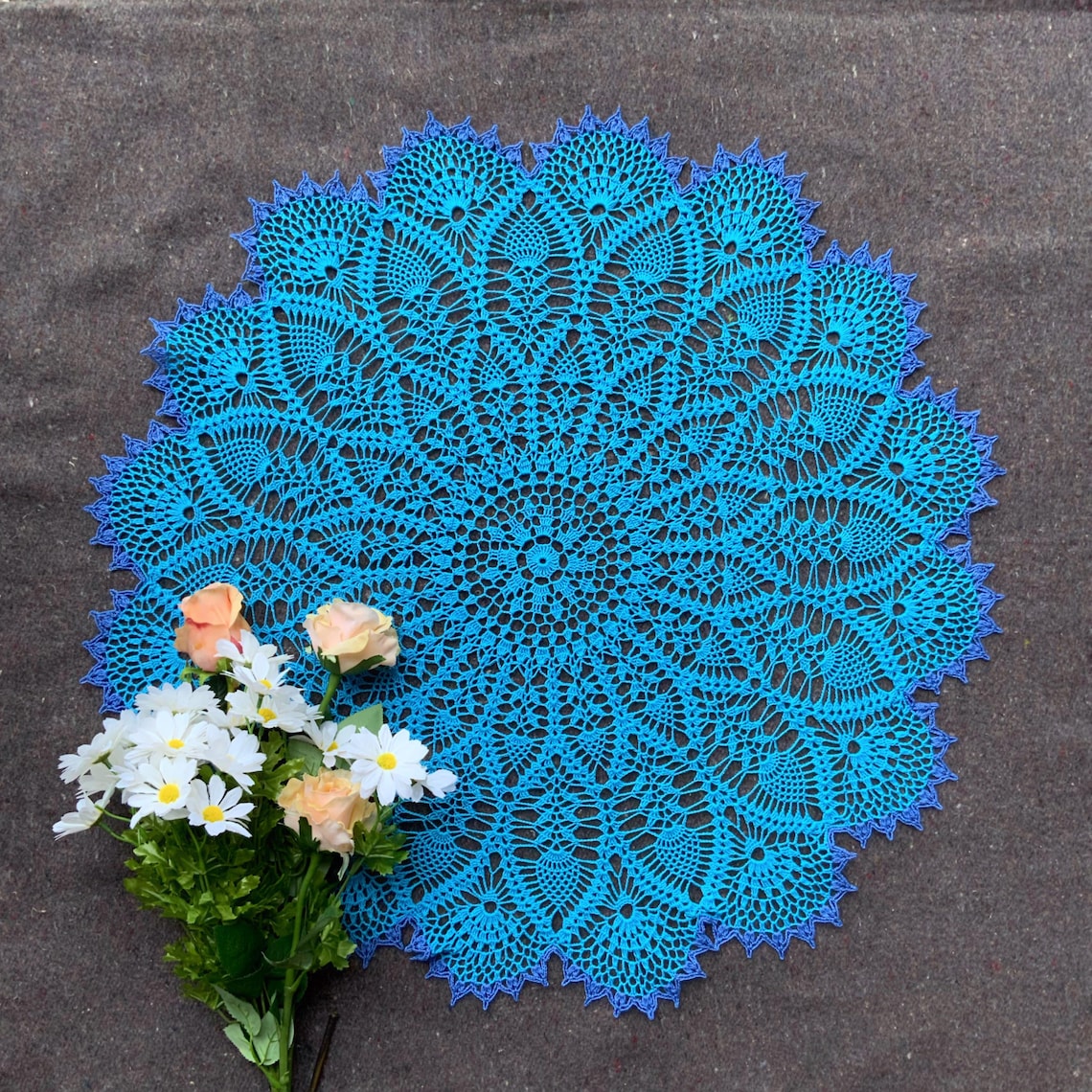 Crochet Easter Doily Pattern - Crochet Pattern Table Doily - Crochet ...