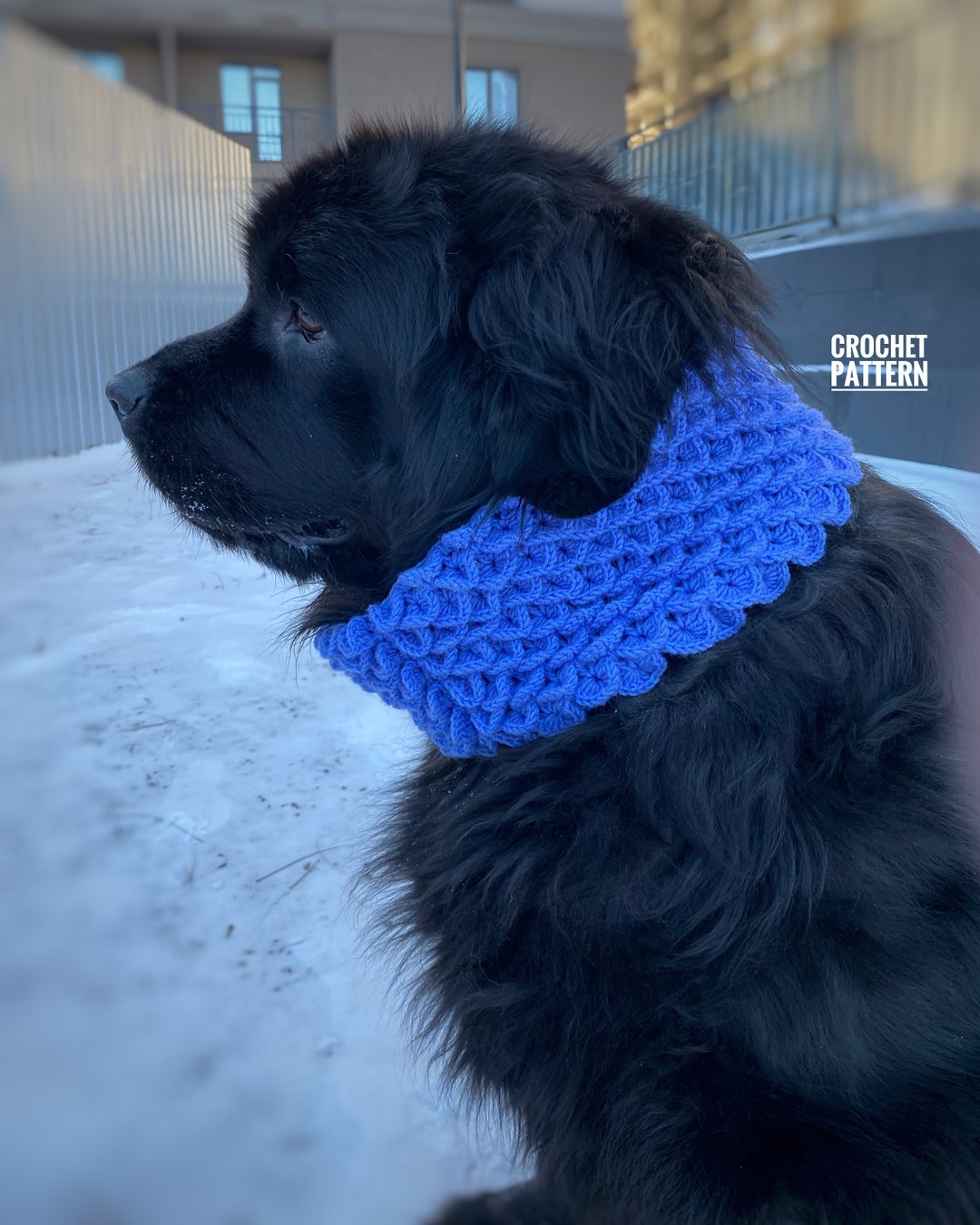 Crochet Pattern for Dog Snood, Dog Scarf Pattern, PDF Instant Download ...