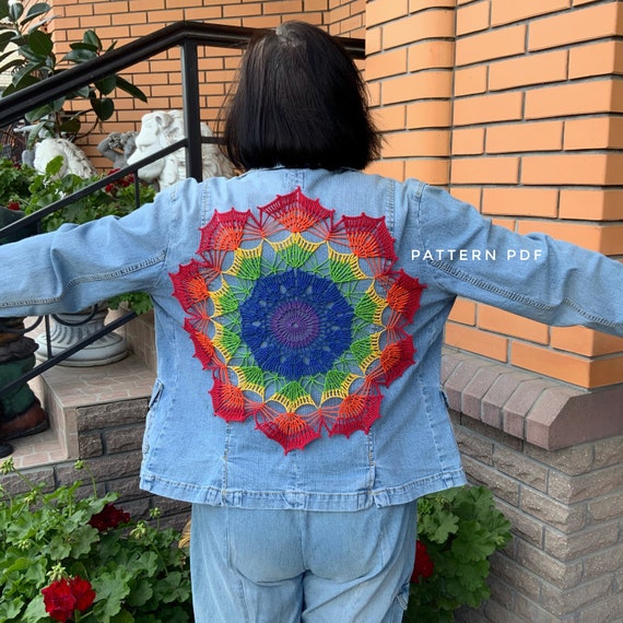 LGBT Crochet Doily Pattern Pride Flag Step by Step Crochet - Etsy