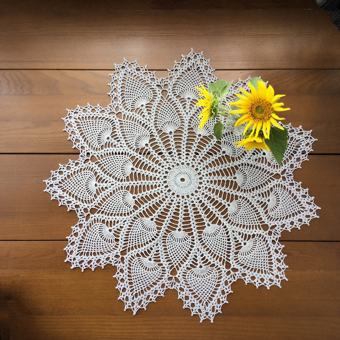 Pineapple Crochet Doily Pattern Digital Instant Download | Etsy