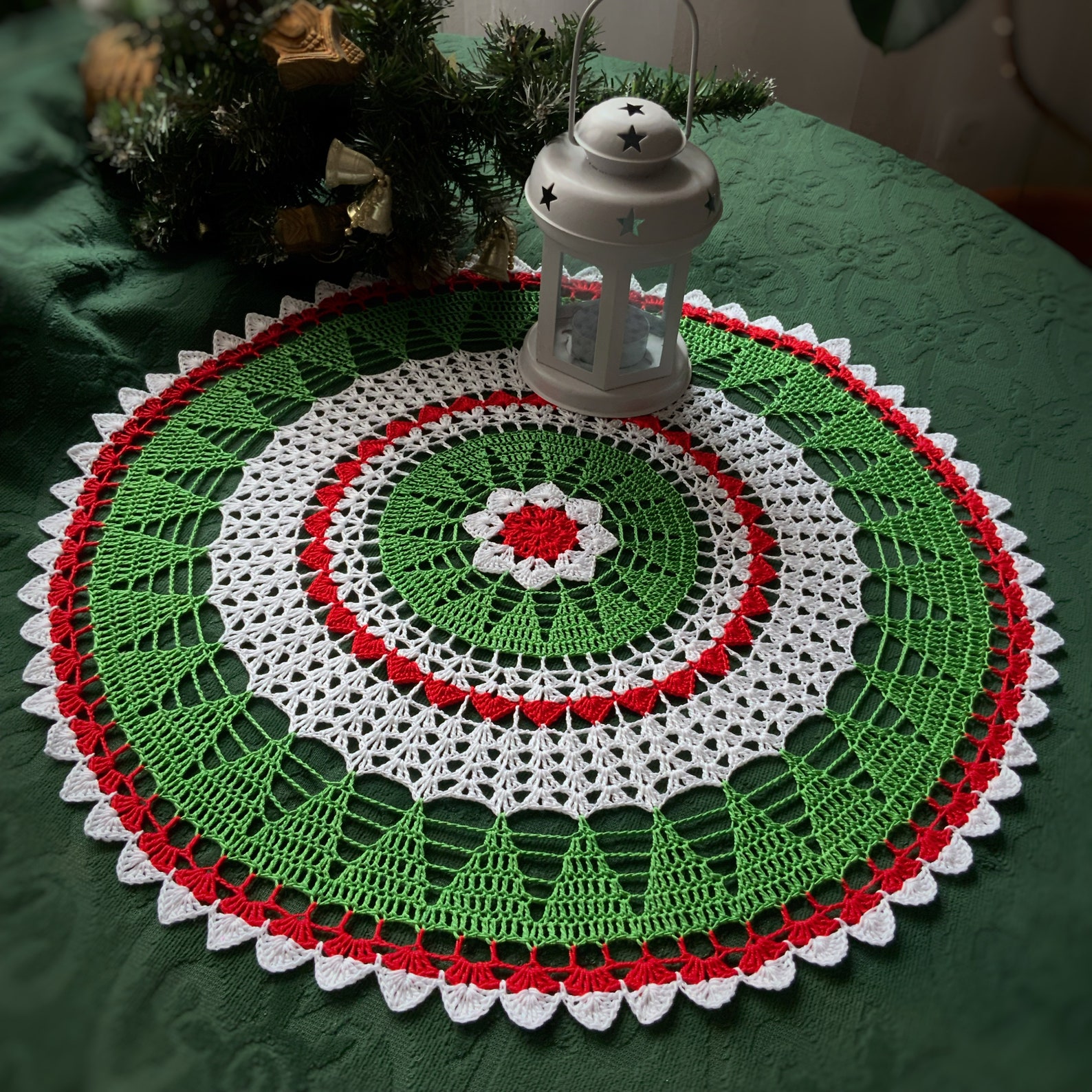 Crochet Pattern for Christmas Doily Crochet Doily Christmas - Etsy