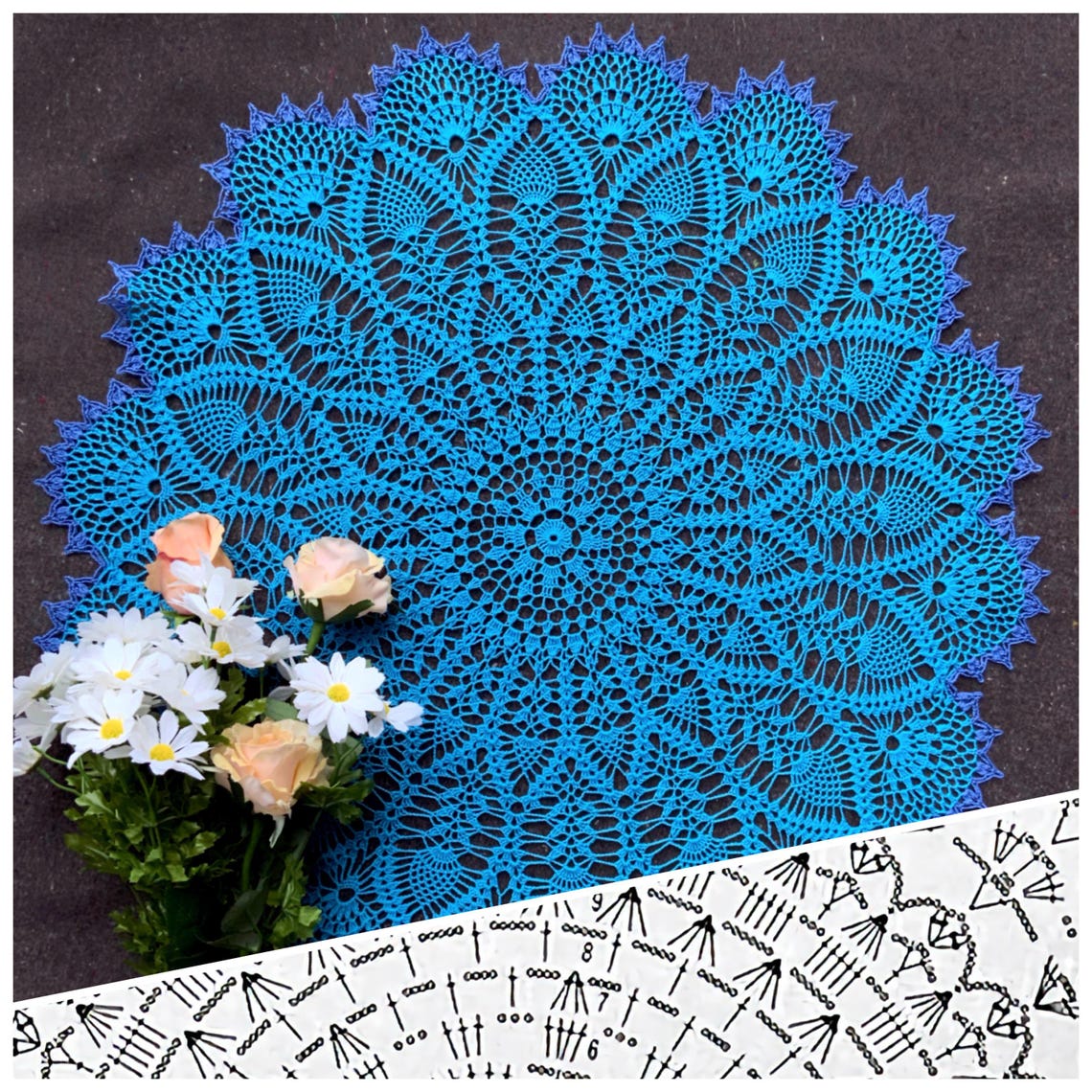 Crochet Easter Doily Pattern - Crochet Pattern Table Doily - Crochet ...