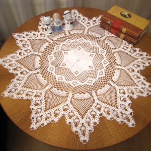 Pineapple Doily Crochet Pattern, Large Doilies Pattern, 41 Inches ...