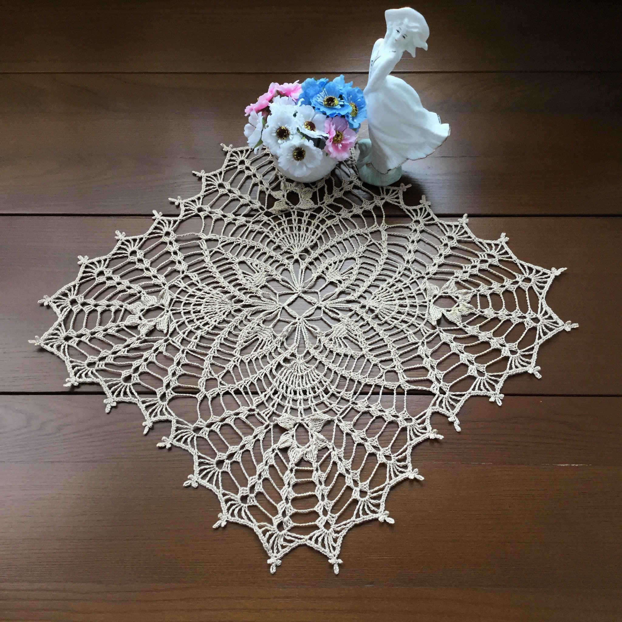 Crochet Pattern, Square Within a Square Doily Pattern PDF, Crochet ...
