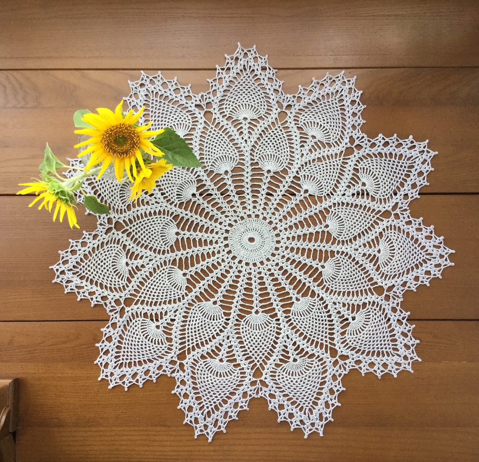 Pineapple Crochet Doily Pattern Digital Instant Download - Etsy