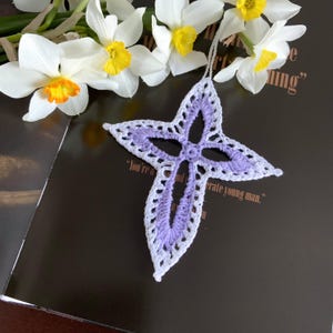 Lace Cross Crochet Pattern - Small Crochet Cross Pattern - Crochet Lace ...