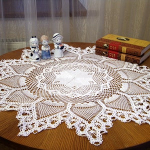 Pineapple Doily Crochet Pattern, Large Doilies Pattern, 41 Inches ...