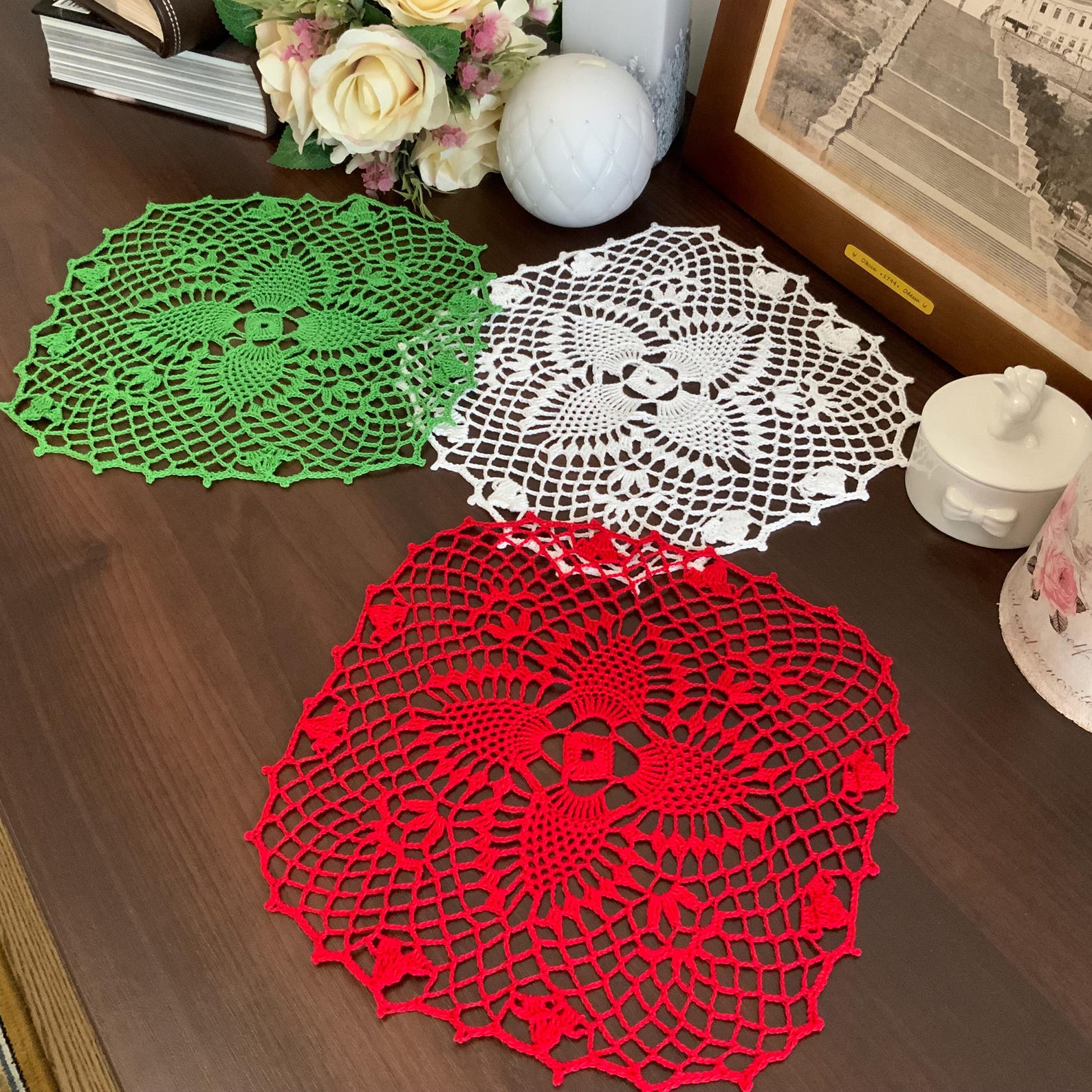 Easy Table Doily Crochet Pattern - Crochet Christmas Doily Pattern ...