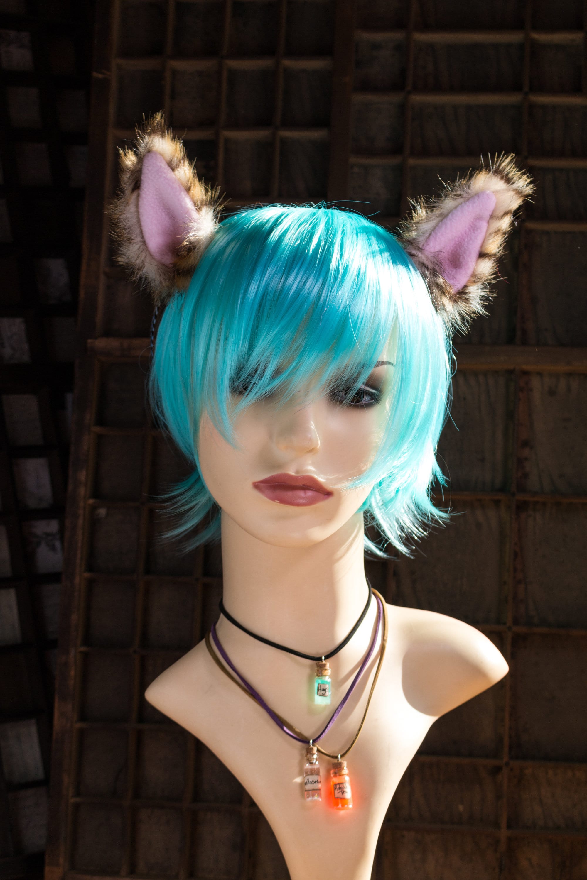 Furry Clip-on Ears Stripes Handmade The Apothecary | Etsy