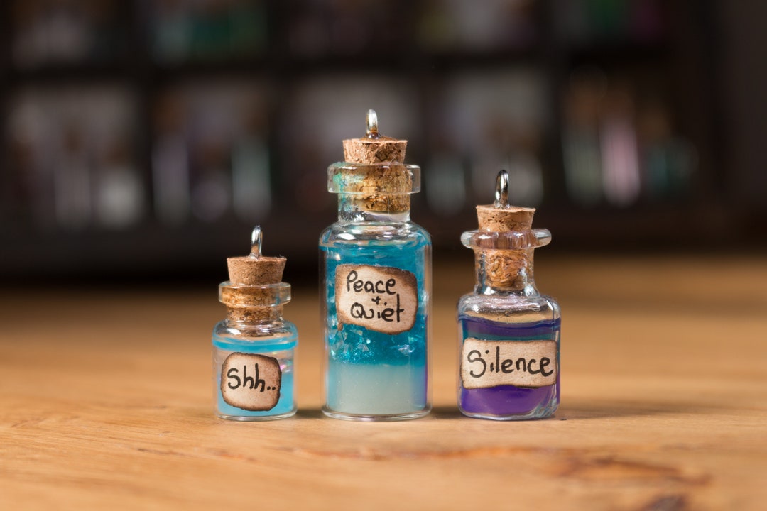 Potion Bottle Necklace - Silence Collection - Glow in the Dark - the ...