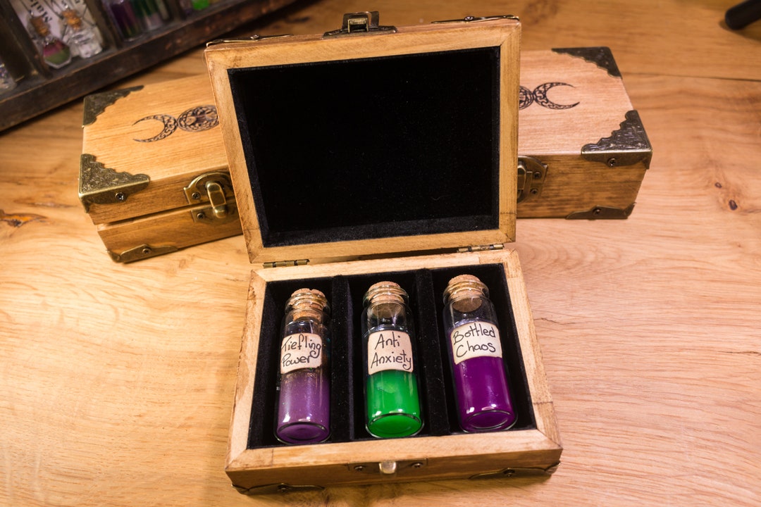 Custom Adventure Box 3 Bay Potion Storage the Apothecary - Etsy