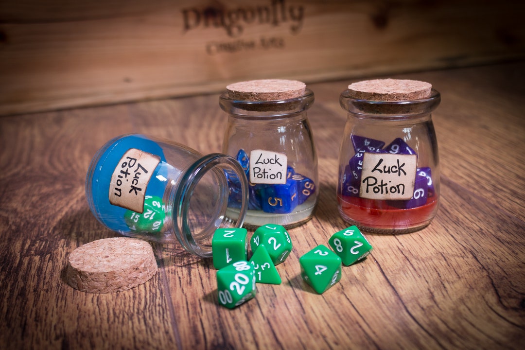 Dice Jar - Luck Potion - the Apothecary - Etsy