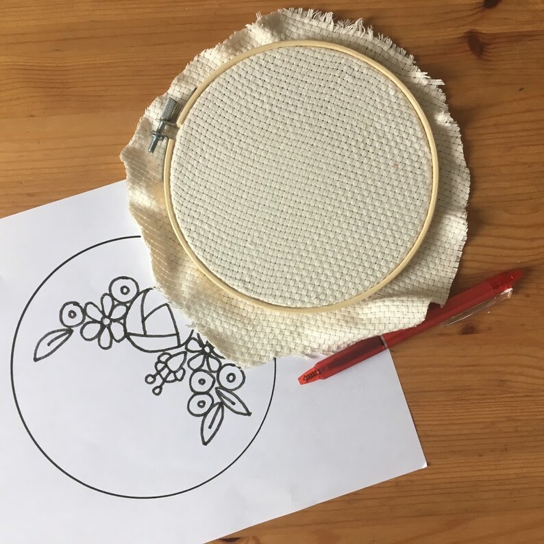 Flowers Crown Punch Needle PDF Pattern - Etsy