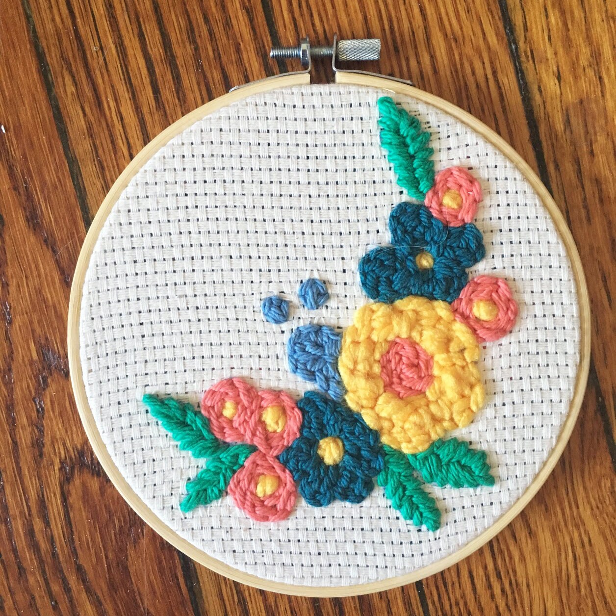 Flowers Crown Punch Needle PDF Pattern - Etsy