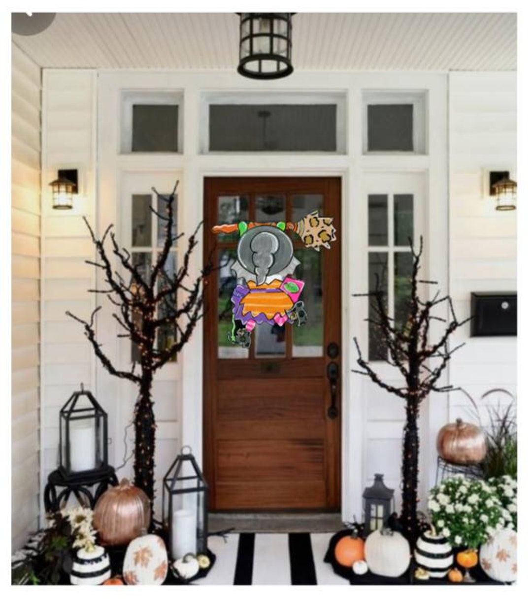 Halloween Splat Witch, 29 W X 24 T, Crashed Witch, Door Hanger, Fall ...