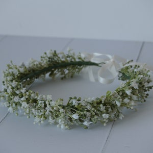 Flower Girl Gypsophila Floral Crown - Etsy