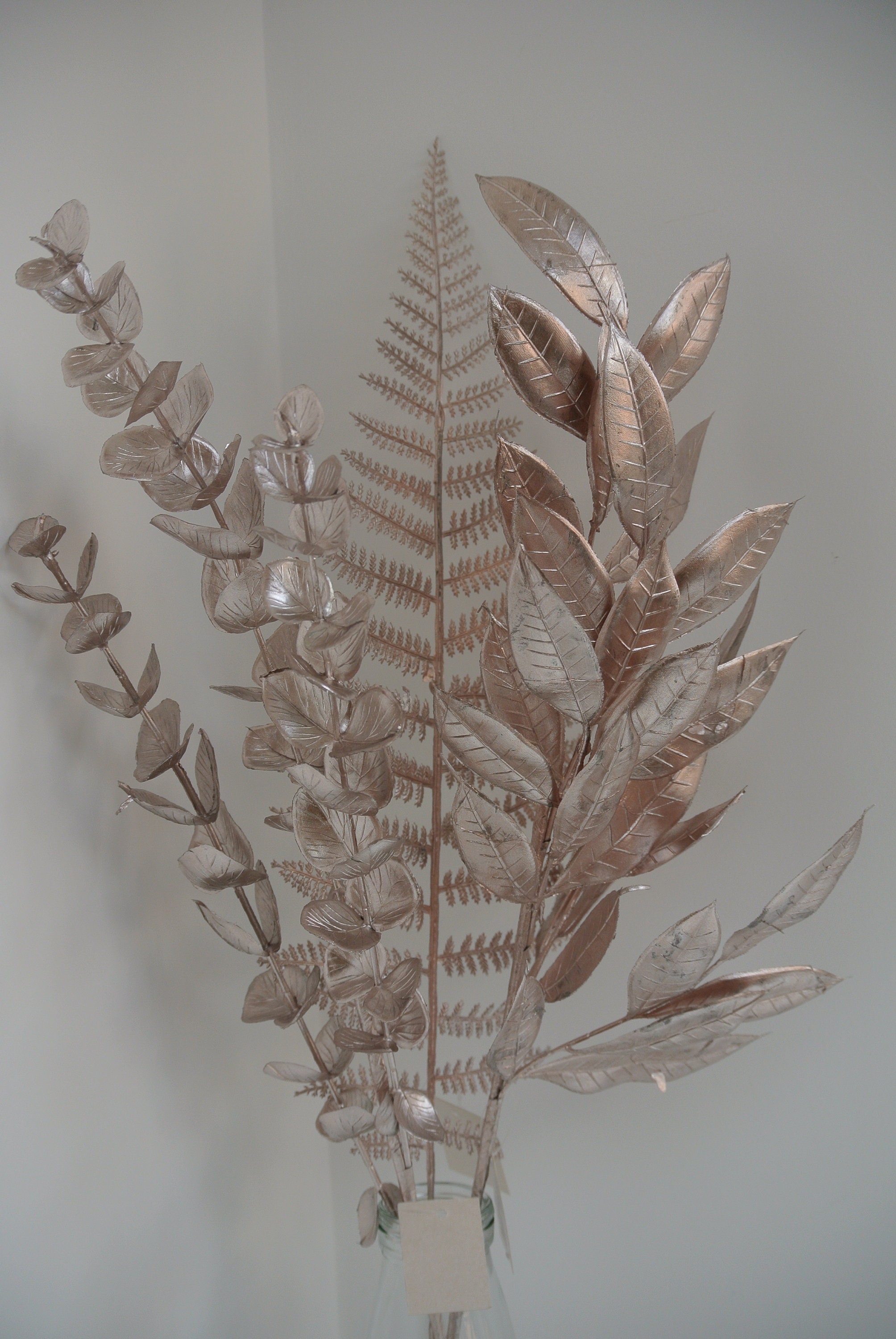 Rose Gold Foliage Rose Gold Eucalyptus Rose Gold Fern Cake | Etsy