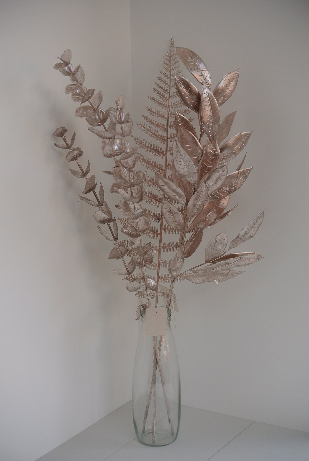 Rose Gold Foliage Rose Gold Eucalyptus Rose Gold Fern Rose - Etsy