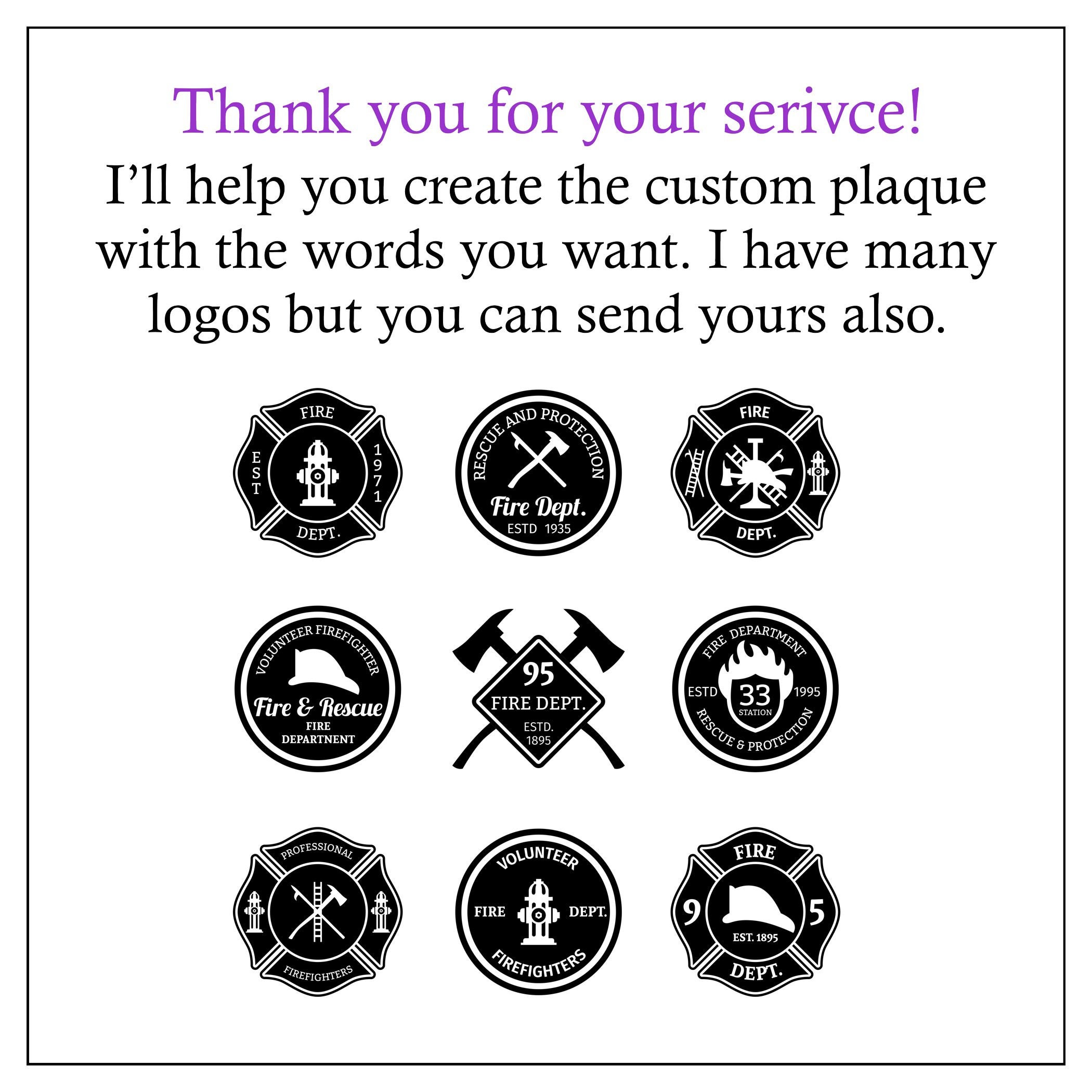 Firefighter Plaque With Firemans Prayer Firefighter Award - Etsy