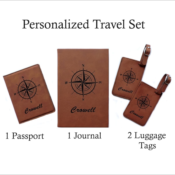 Travel Journal Cover - Etsy