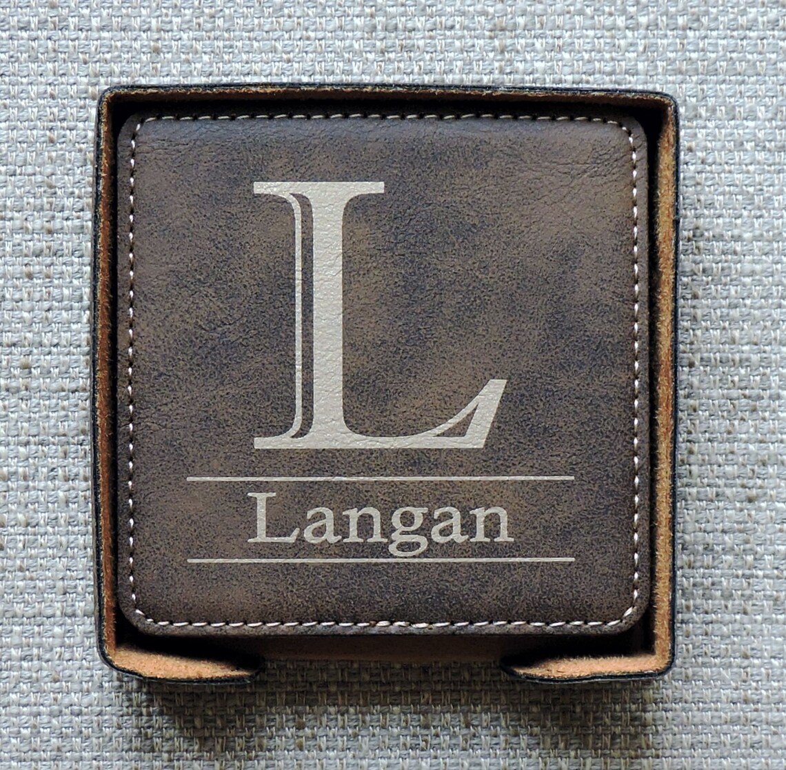 Personalized Coasters Masculine Design for Men Bar Coasters - Etsy