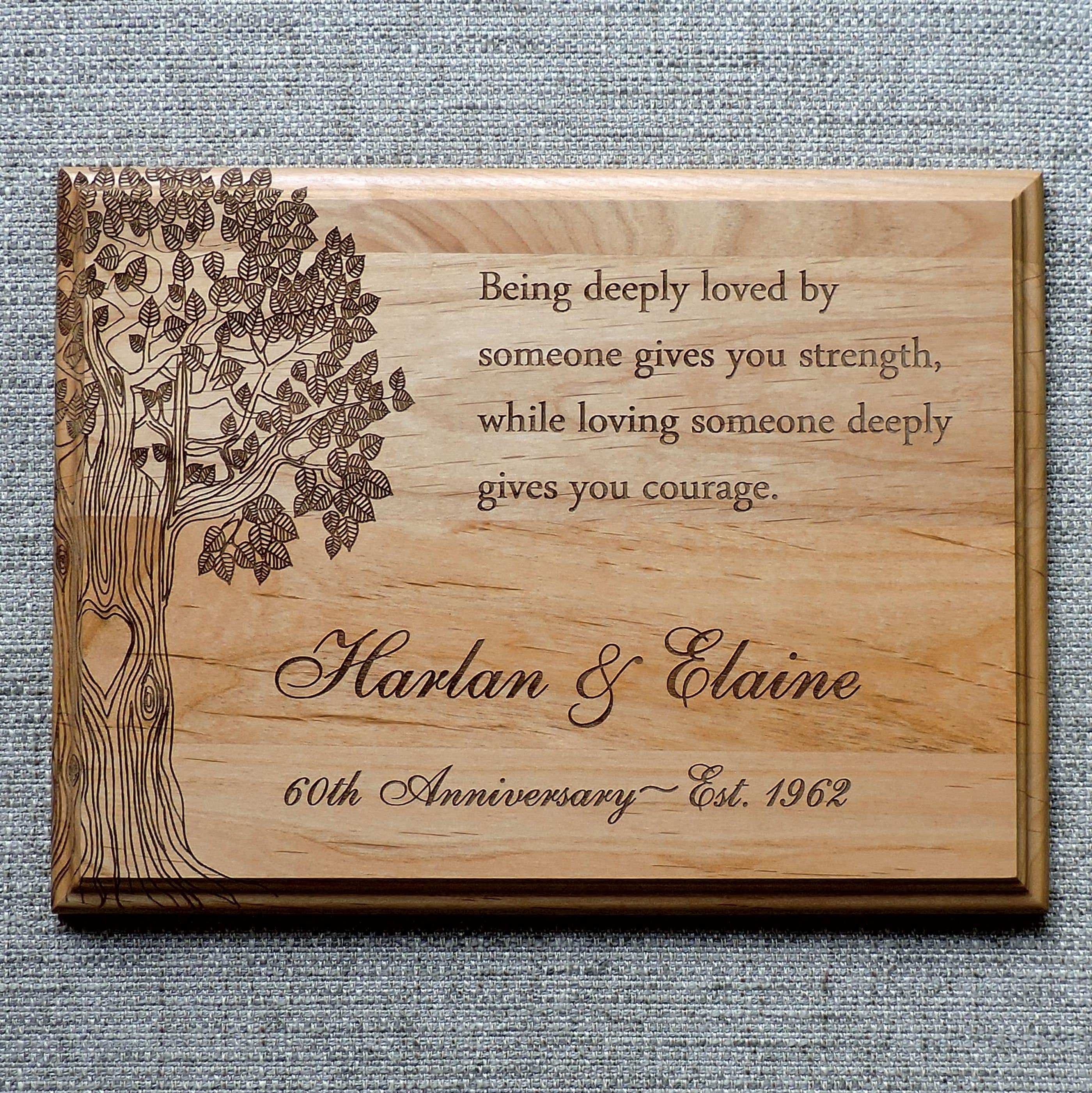 Personalized Plaque bird Tree Design for Anniversary Gift - Etsy